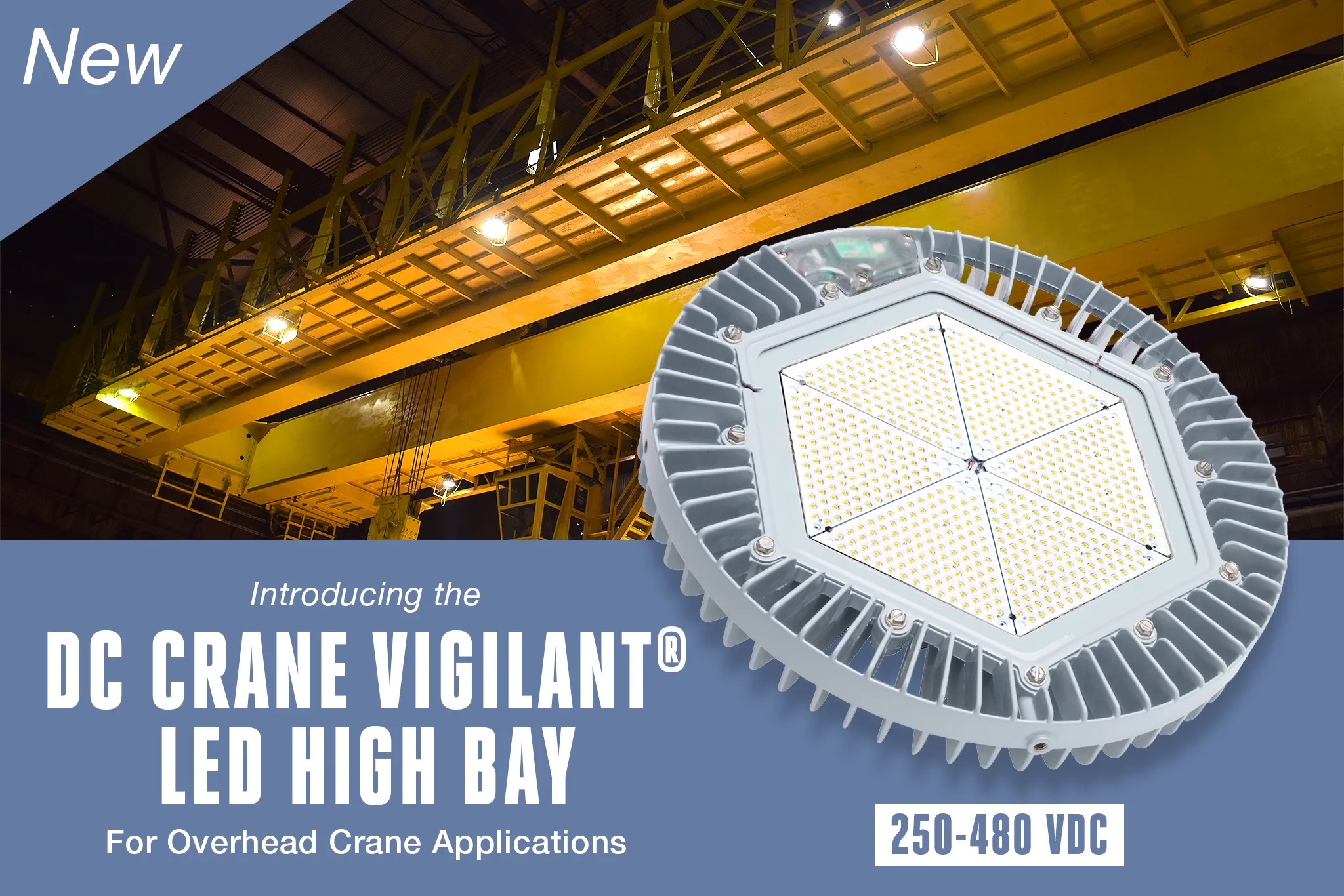 Dialight Introduces DC Crane Vigilant High Bay Fixture for Overhead ...